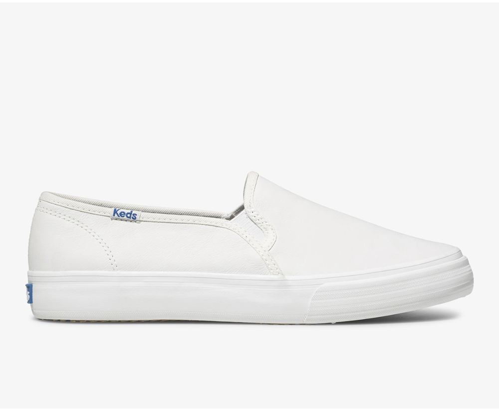 Keds France - Slip Ons Keds Femme Pas Cher - Keds Double Decker Cuir ...